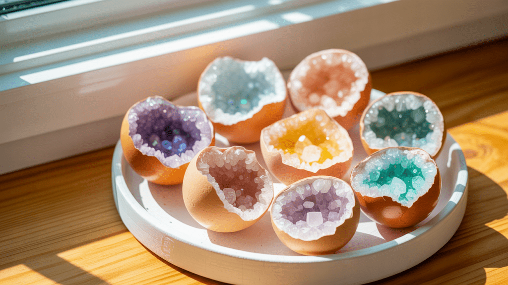 Egg Geodes selber machen – so entstehen funkelnde Kristalle im Ei ...