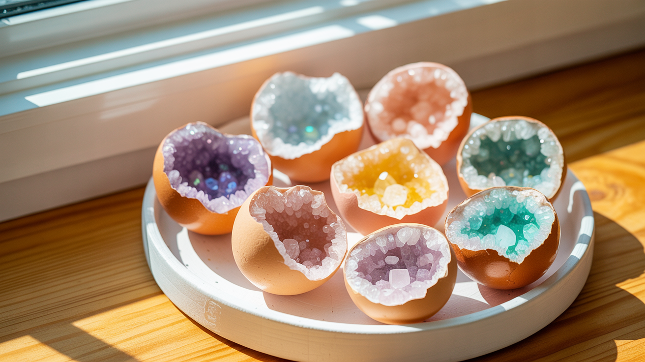Egg Geodes selber machen – so entstehen funkelnde Kristalle im Ei ...